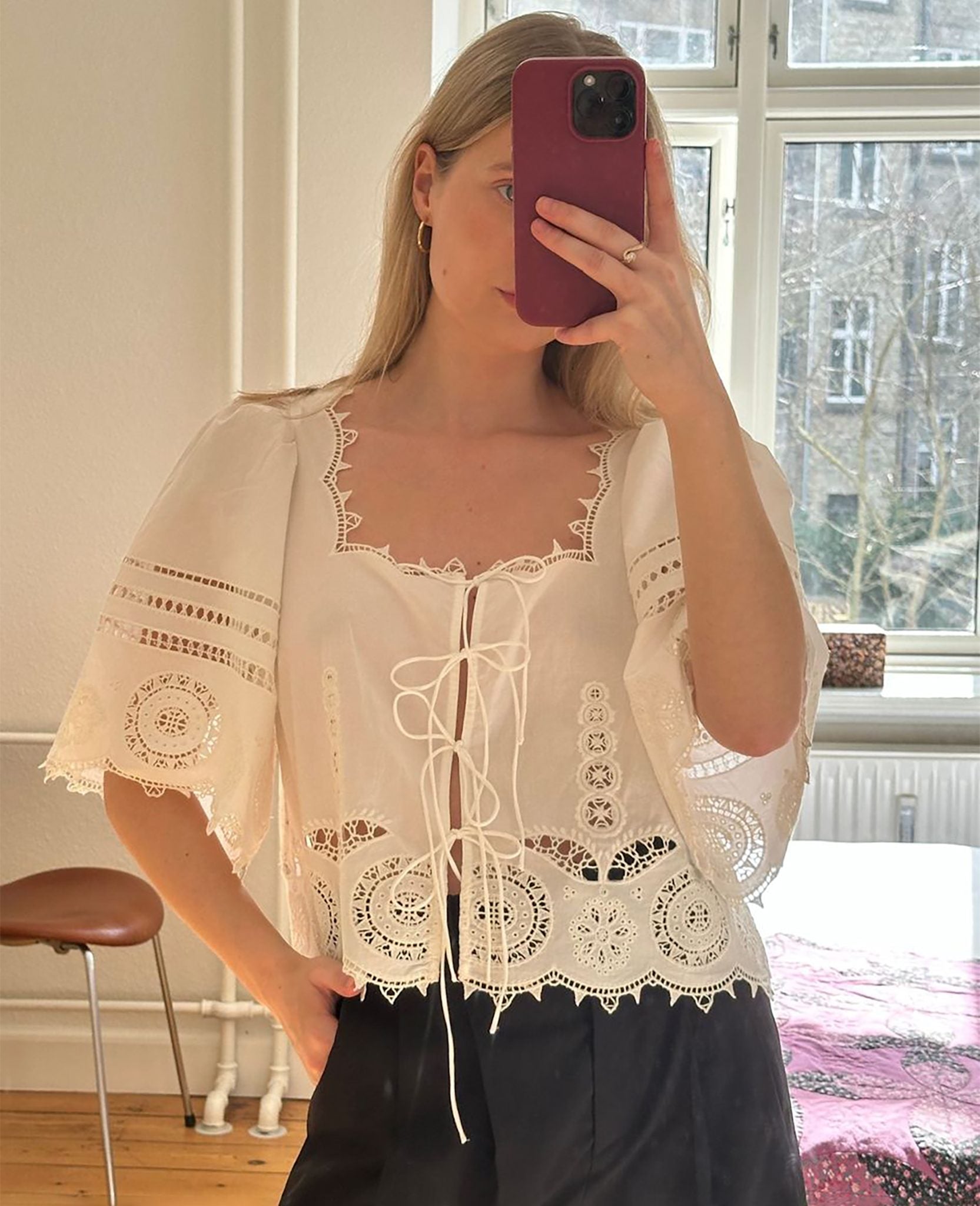 Anja Top - White – SISSEL EDELBO