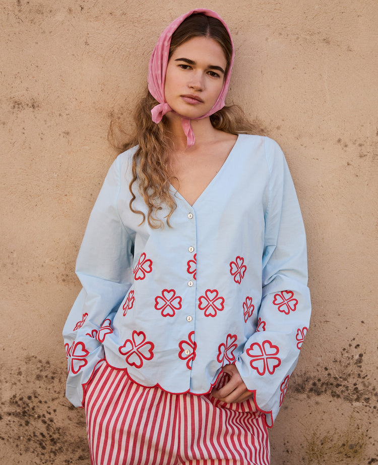 Jaden Shirt - Crystal Blue – SISSEL EDELBO