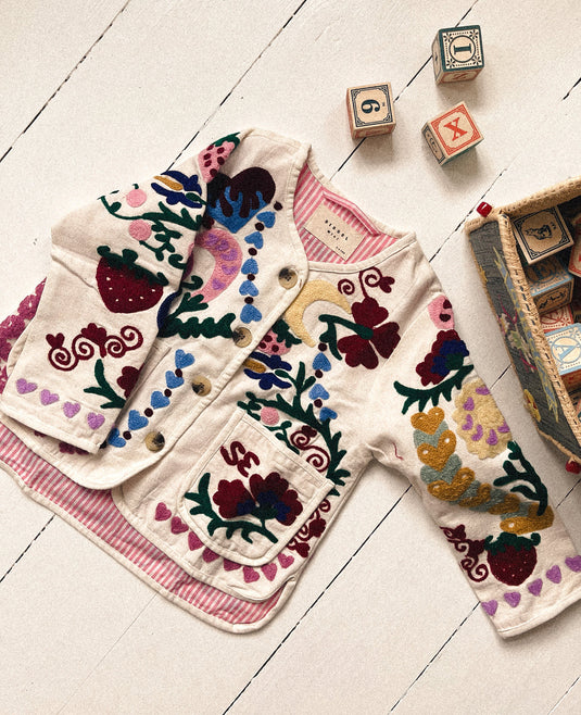 Maggie MINI Jacket - White Rose – SISSEL EDELBO