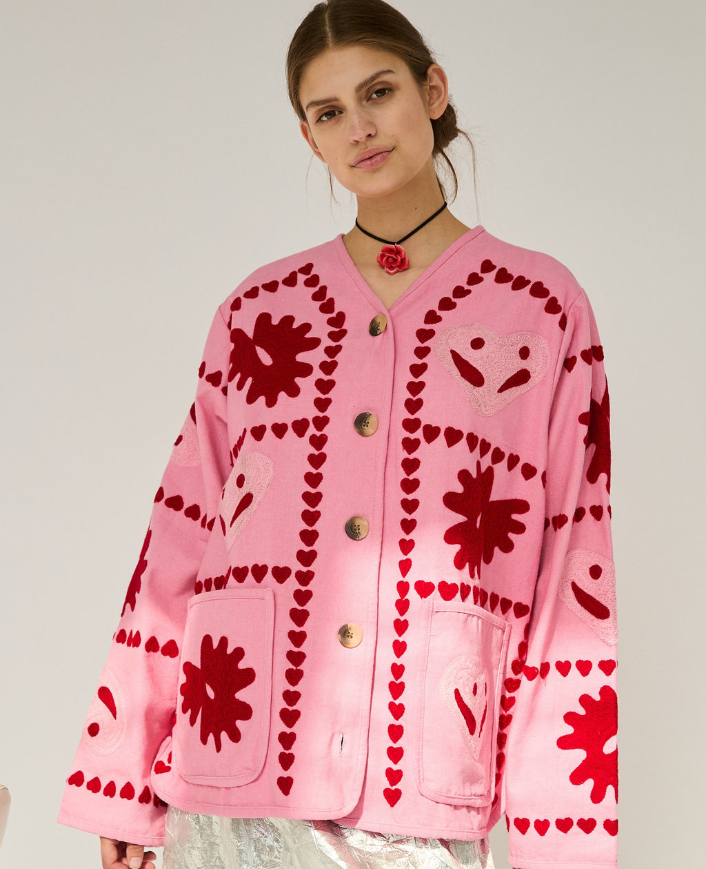 Maggie Jacket - Rose Heart – SISSEL EDELBO