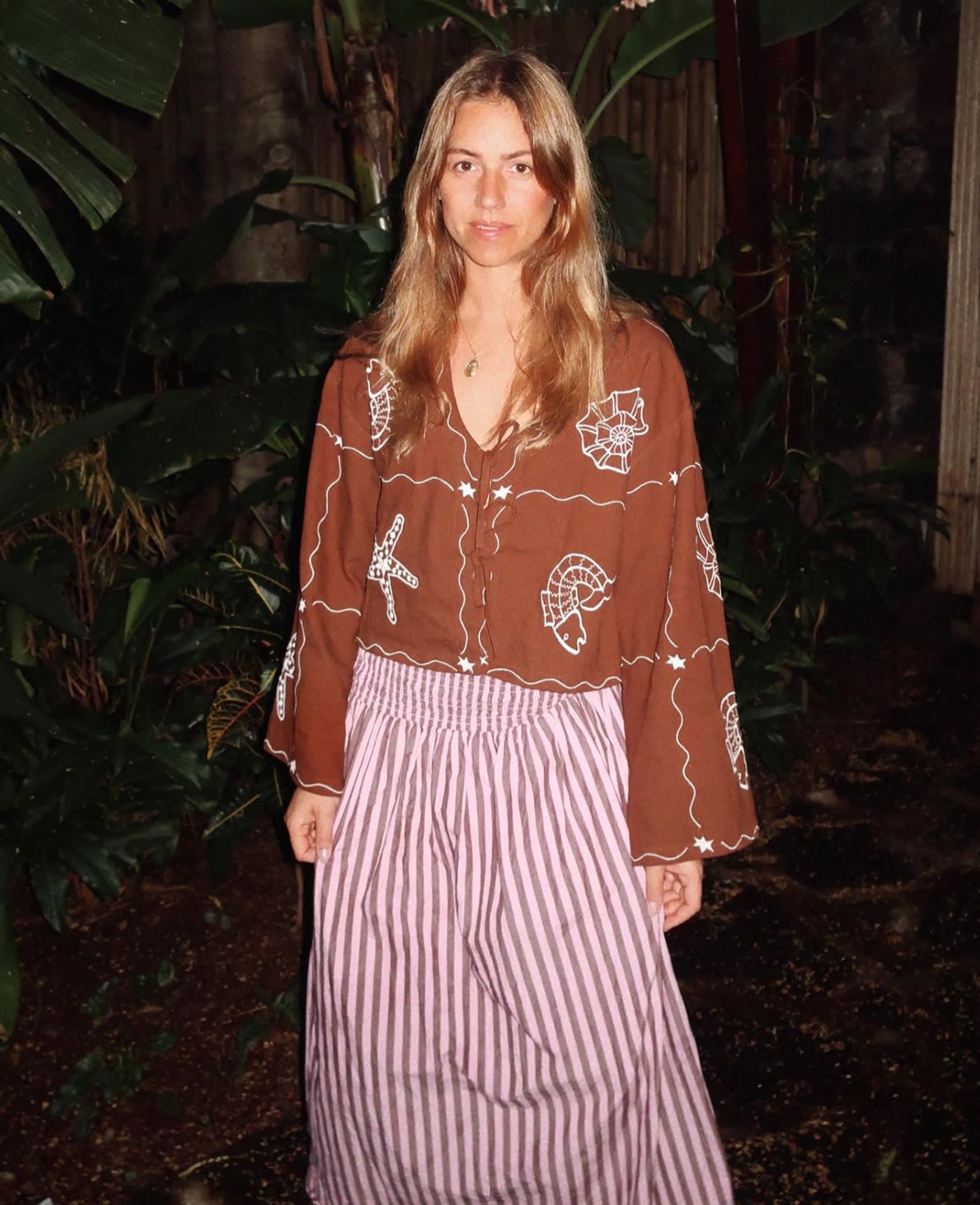 Seashell Top - Soft Brown – SISSEL EDELBO