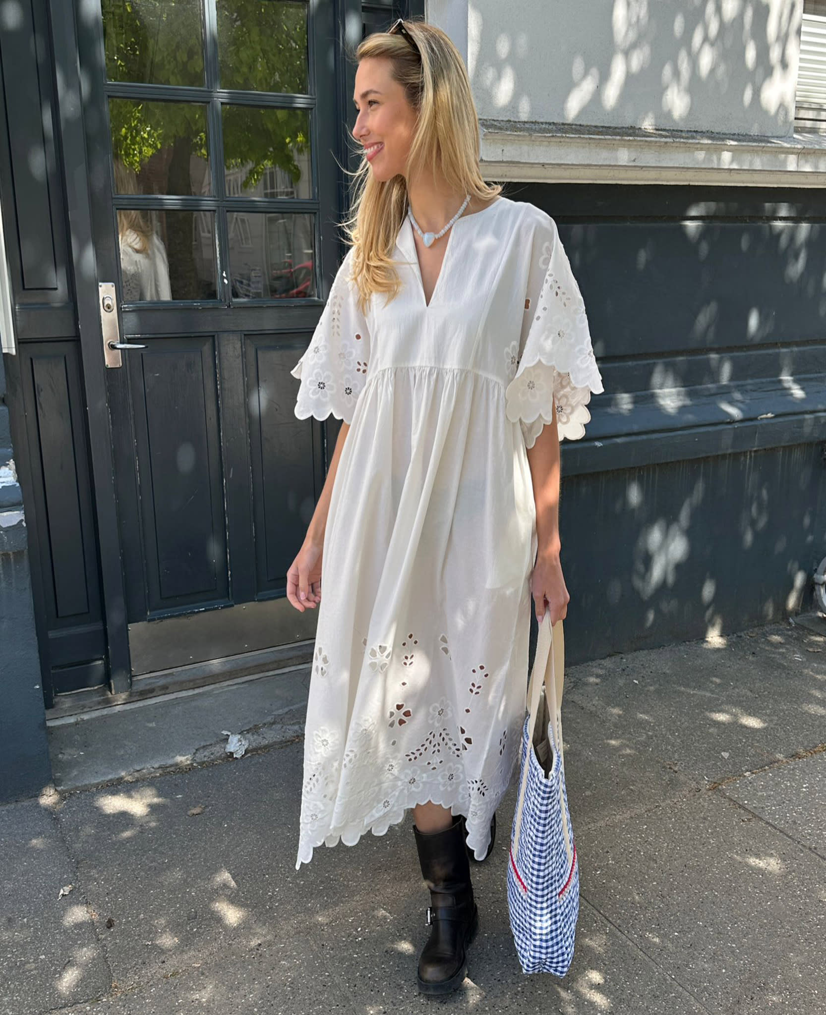 Trine Dress - White Cutwork – SISSEL EDELBO